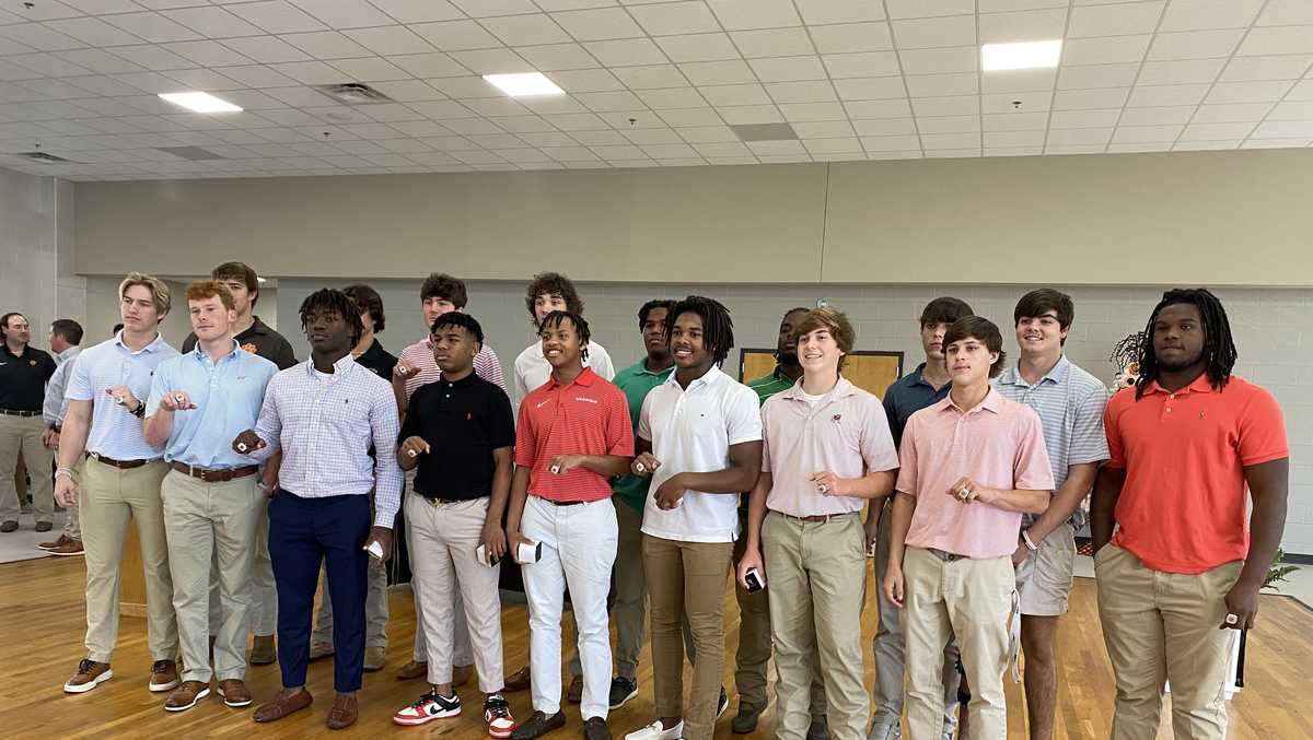 Metter Tigers baseball team receives state championship rings