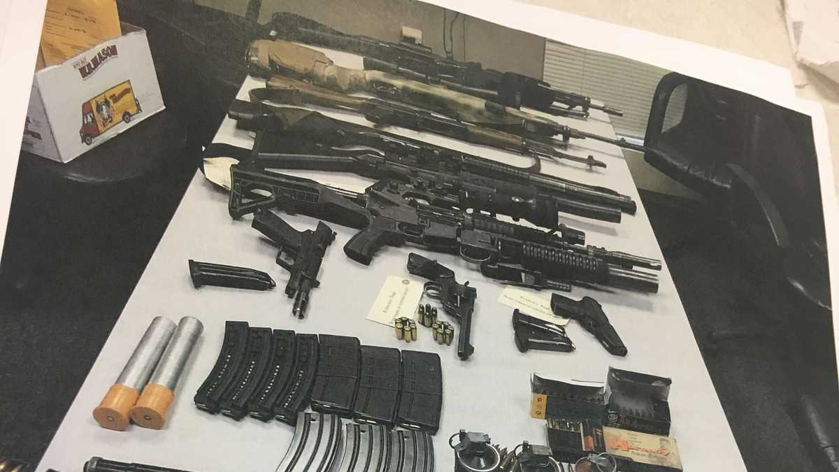 Images: Weapons, ammo cache found in Mass. hotel room