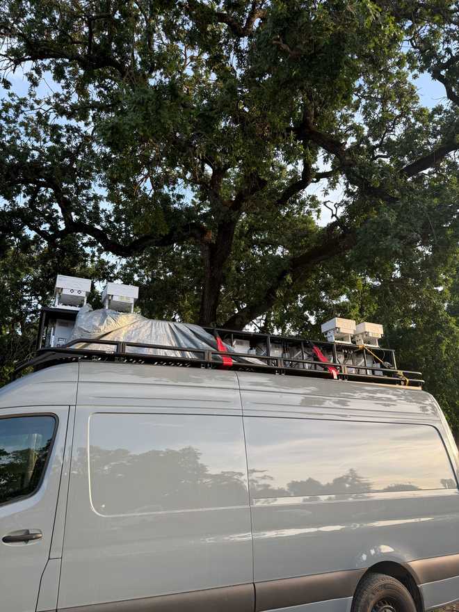 Mystery beam that lit up Folsom sky came from Nu-Salt Laser