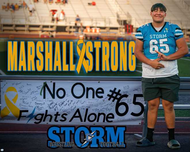 Cleveland Storm football player battling cancer, gaining support
