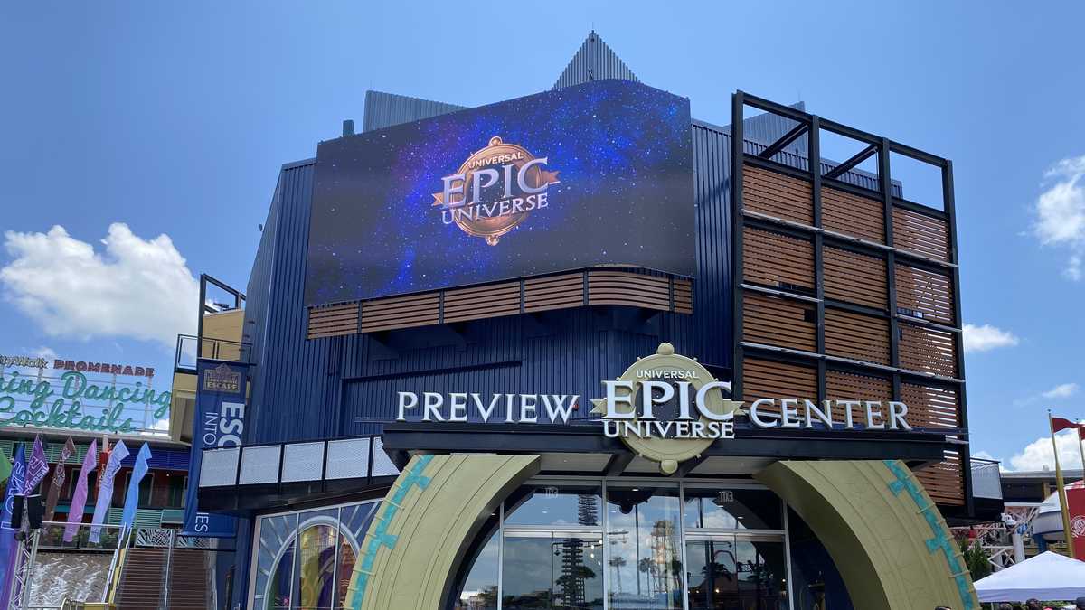 First look at Epic Universe Preview Center
