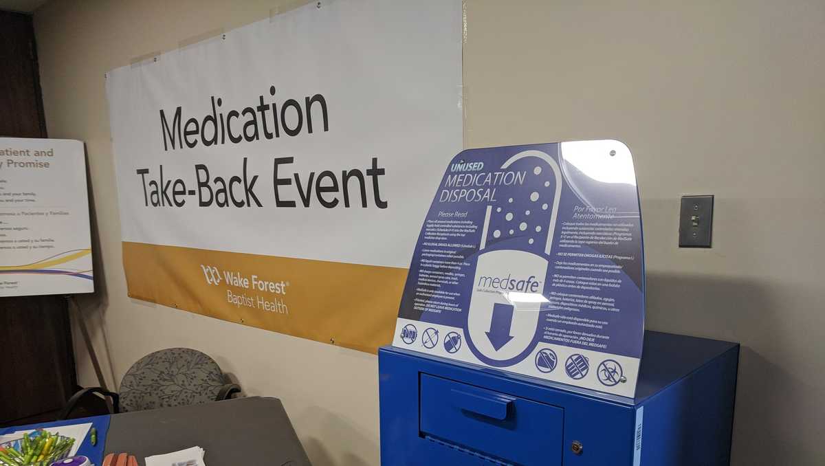 Wake Forest Baptist Medical Center hosts medication take-back event