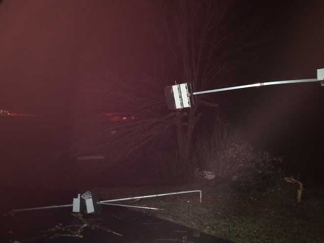 Storm damage and hail across Northwest Arkansas and the River Valley