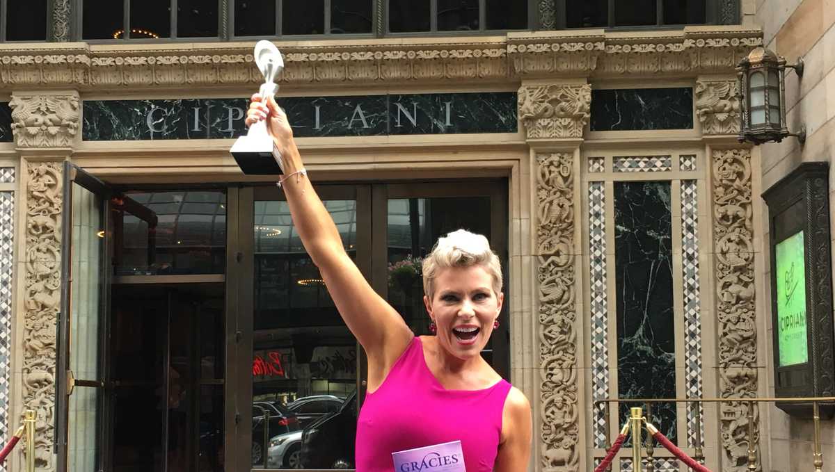 Kelly Frey accepts national Gracie award from the Alliance for Women in ...