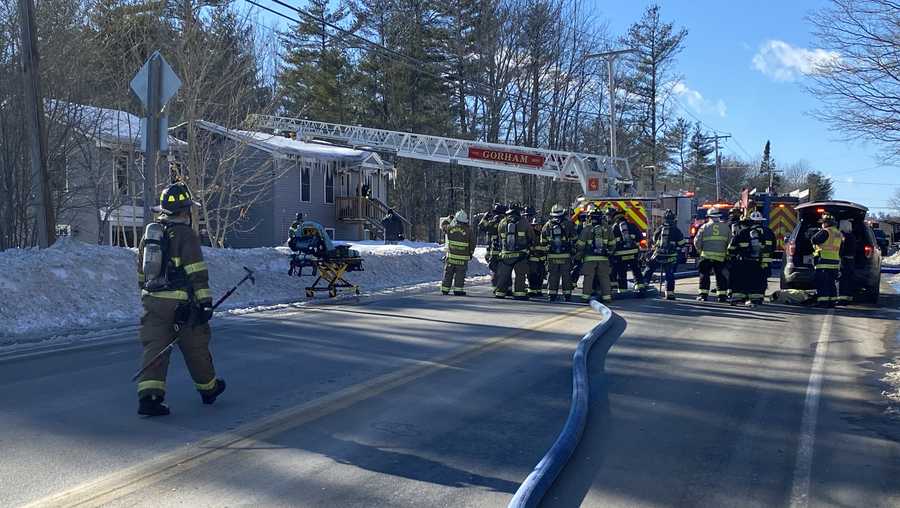 Man burned after winds cause cooking fire in Gorham to spread