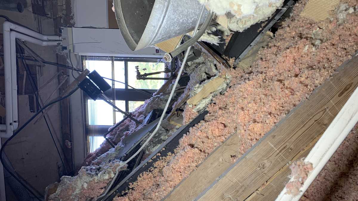 Photos: Ceiling collapse damage inside MKE Jewish Day School