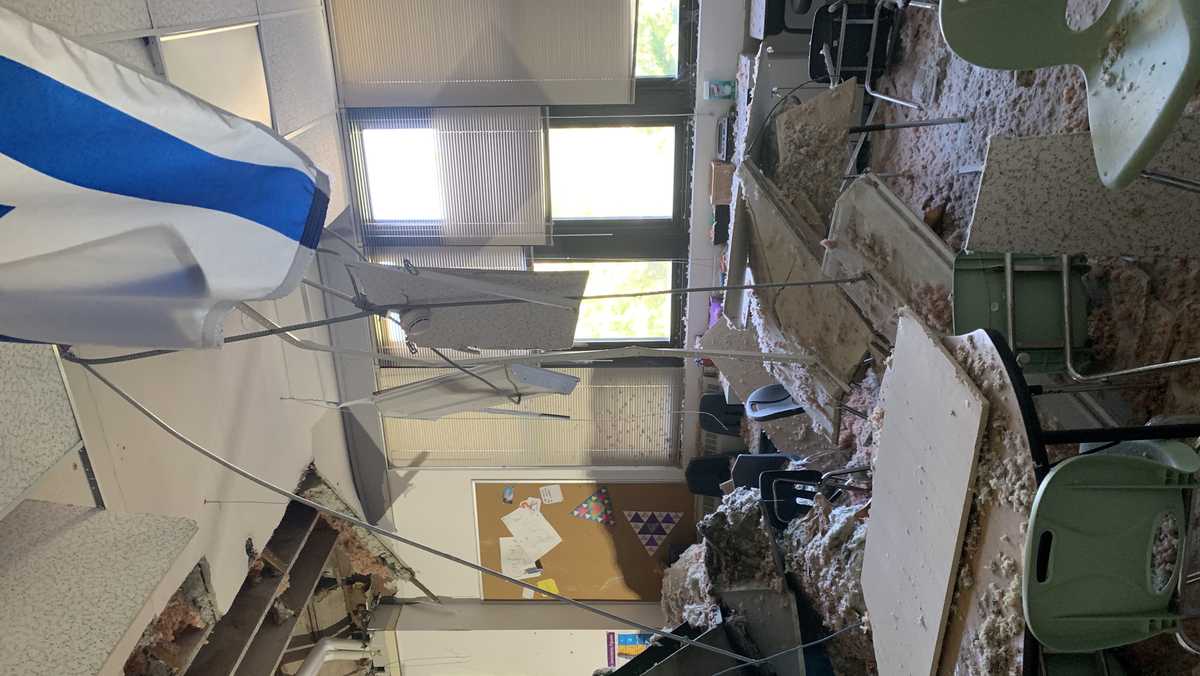 Photos: Ceiling collapse damage inside MKE Jewish Day School