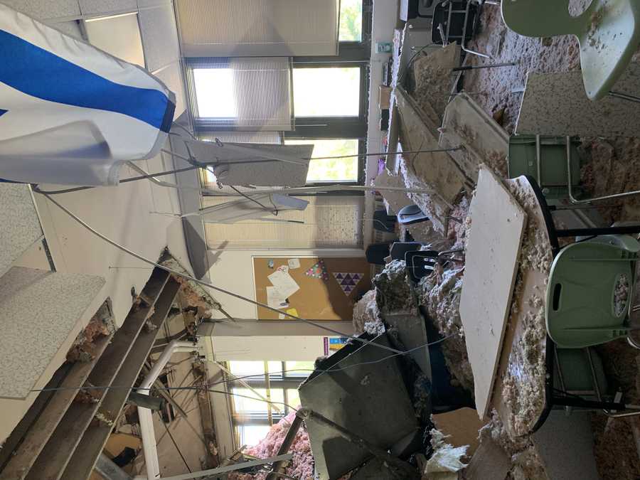 Photos: Ceiling collapse damage inside MKE Jewish Day School