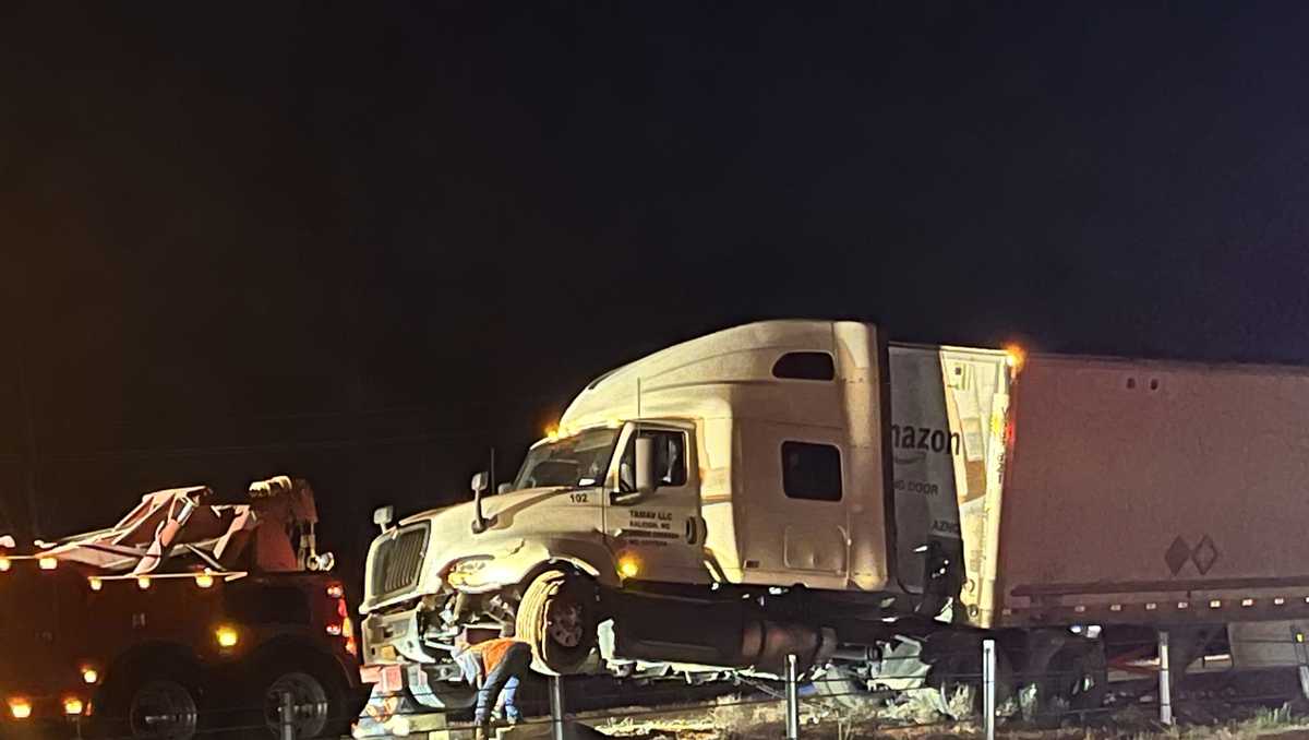 Amazon 18-wheeler involved in multi-vehicle crash