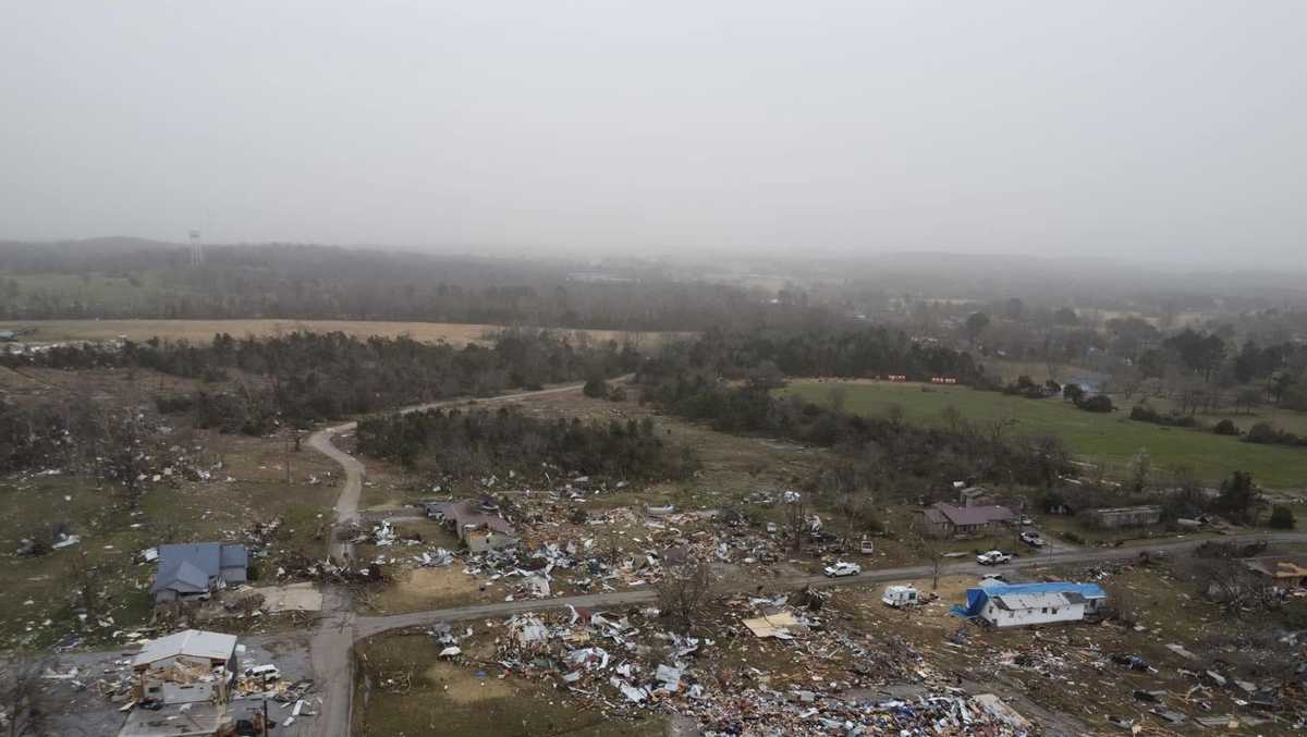 Three dead, dozens injured as storms sweep through Arkansas