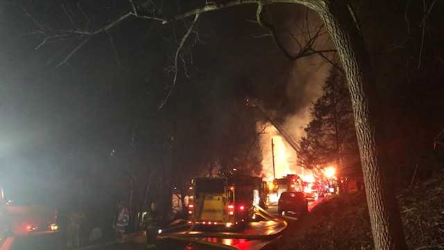 2 Fire fighters taken to the hospital after battling house fire in icy ...