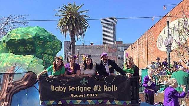 WDSU Anchor Randi Rousseau announces second baby during Krewe of Iris ...
