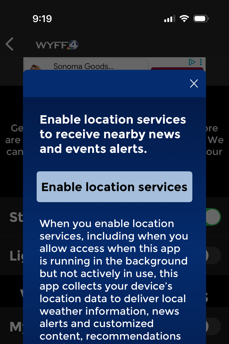 Winter weather alerts from WYFF News 4