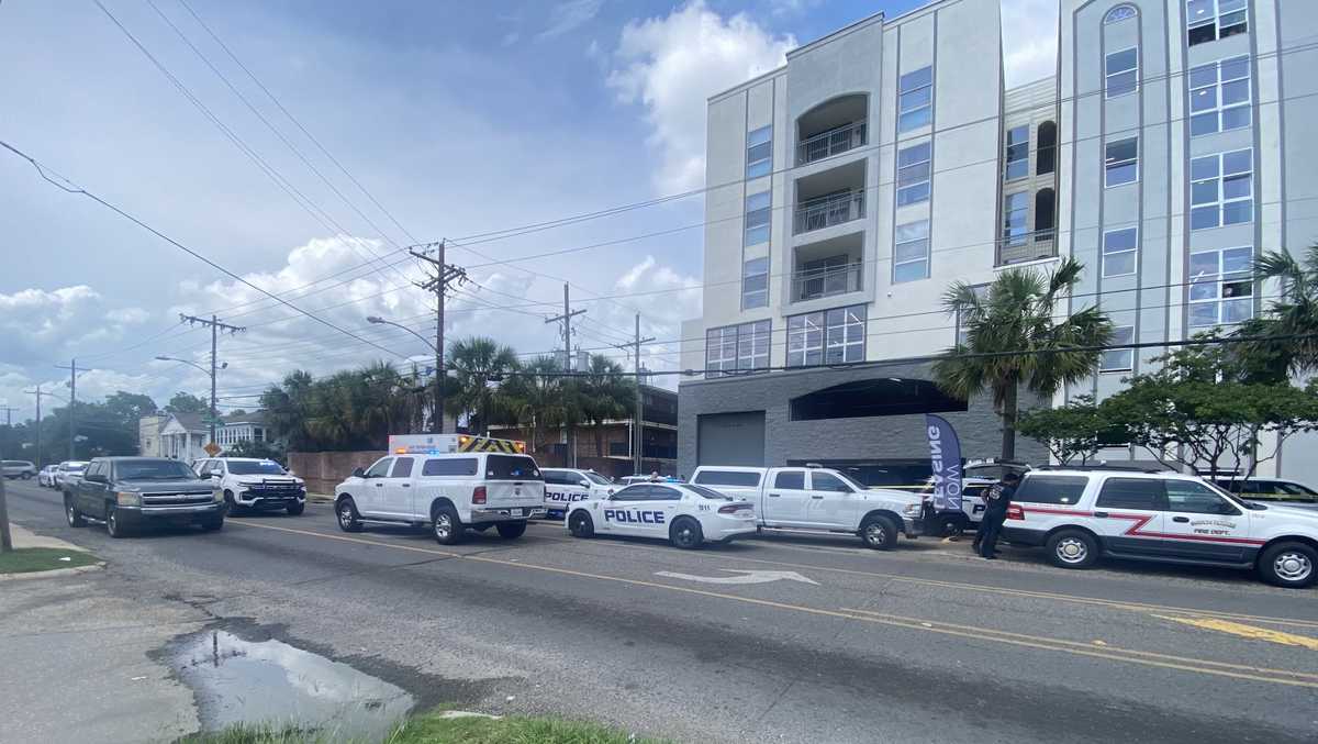 Baton Rouge police on the scene of a shooting near LSU campus