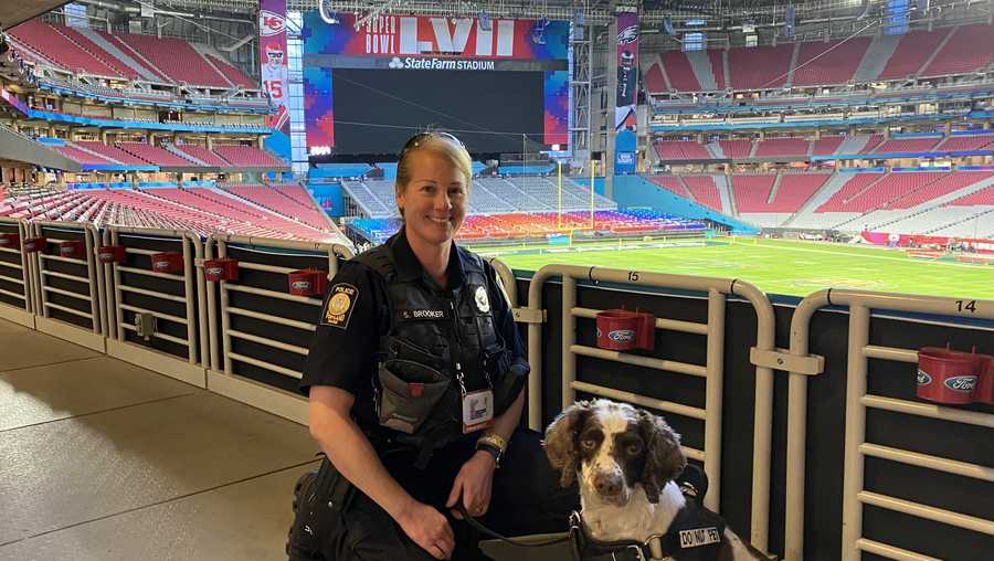 Meet the cutest security detail at Super Bowl LVII: Portland Maine's Alfie
