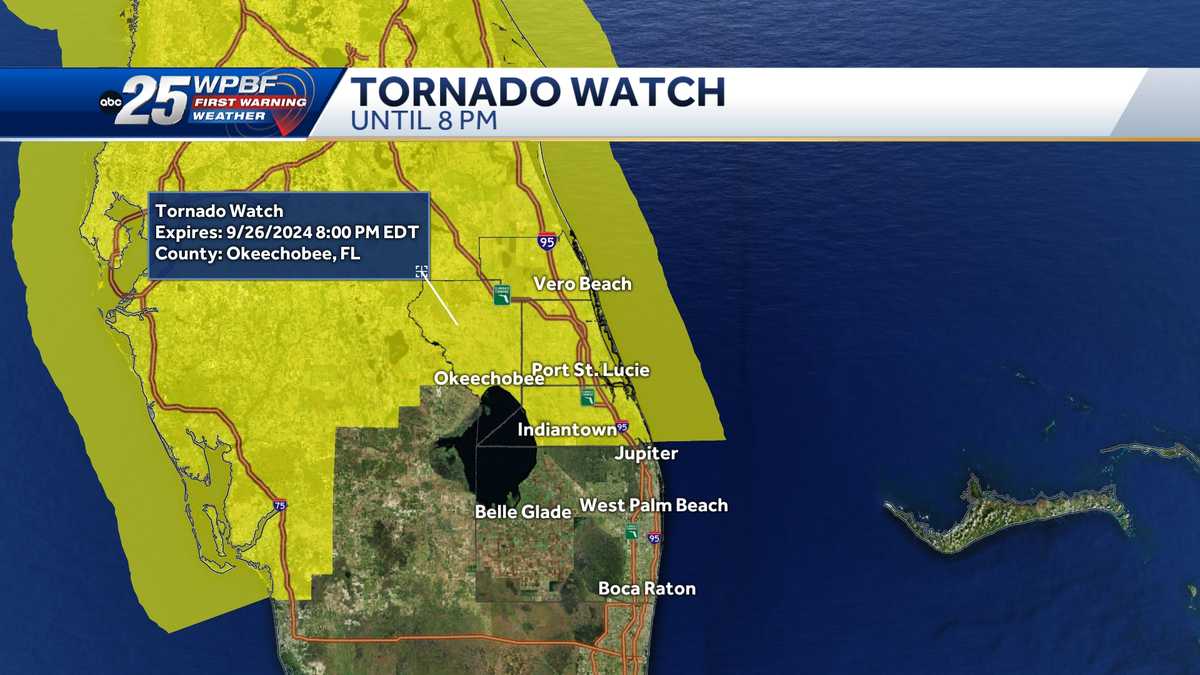 Tornado warnings in South Florida