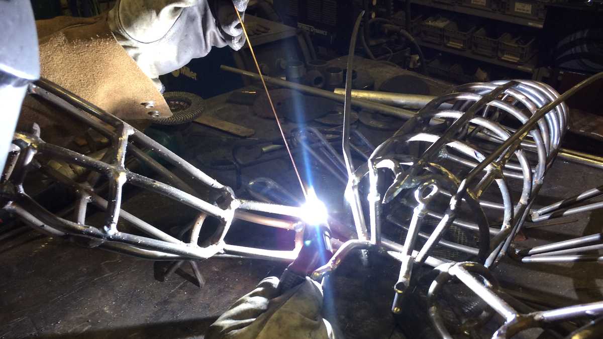 Photos: Portland sculptor turns metal bars into works of art