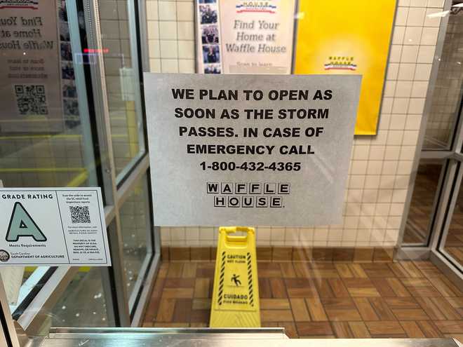 Some Greenville-area Waffle Houses close because of ice storm