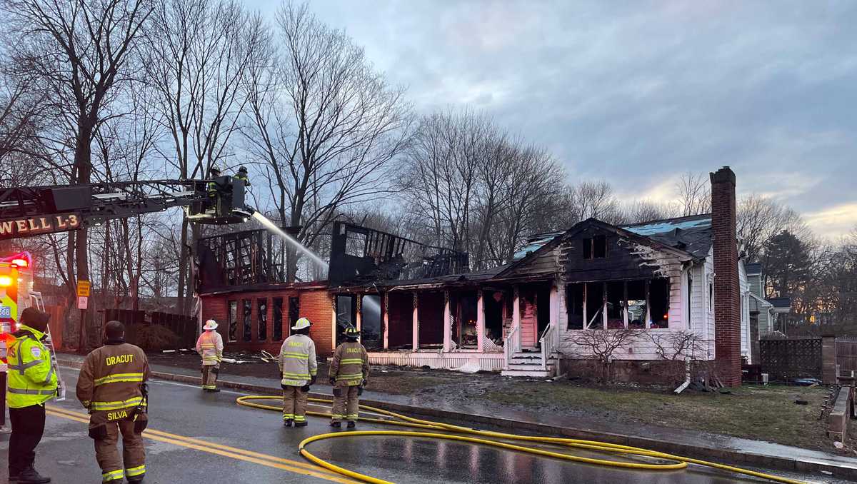 Fire rips through single-family home in Dracut, Massachusetts