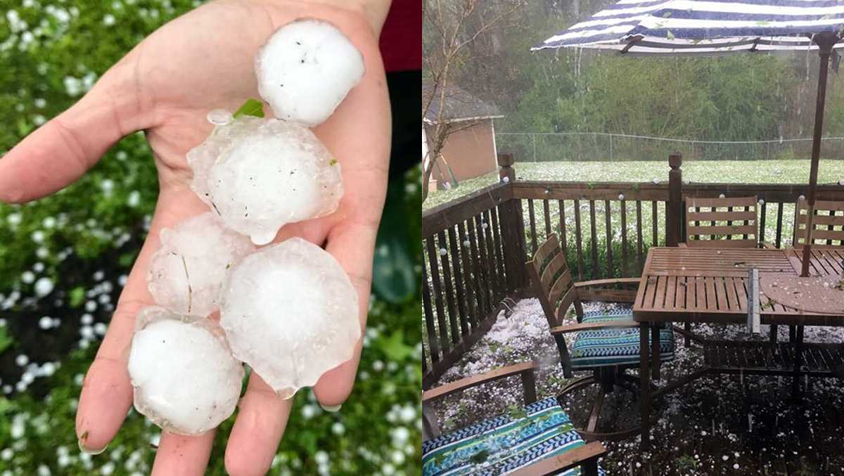 PHOTOS: Storm damage, hailstorms across central Alabama