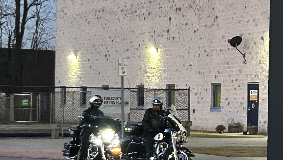 PHOTOS: Officers line up for procession to honor fallen West York ...