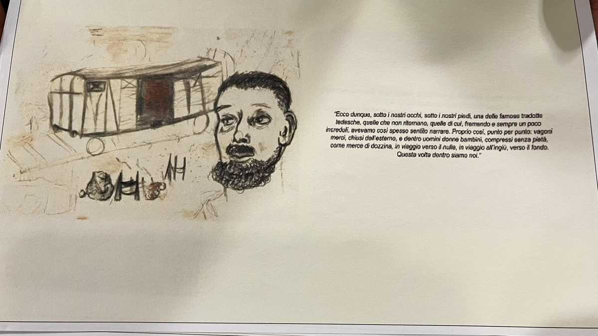 PHOTOS: Italian students remember the Holocaust through art