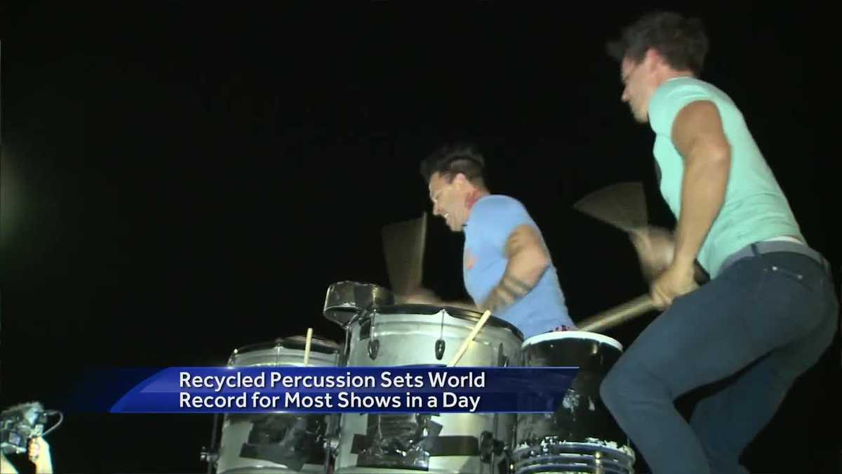 Recycled Percussion sets world record for most shows in 1 day