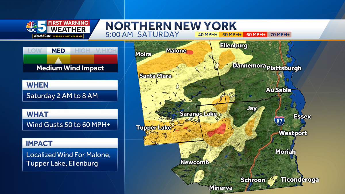 County breakdown: See where 70 mph wind is possible early Saturday