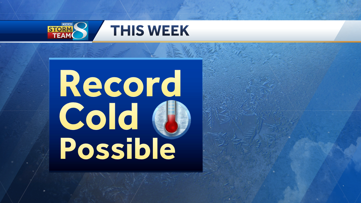 Iowa weather: When the cold could break records this week