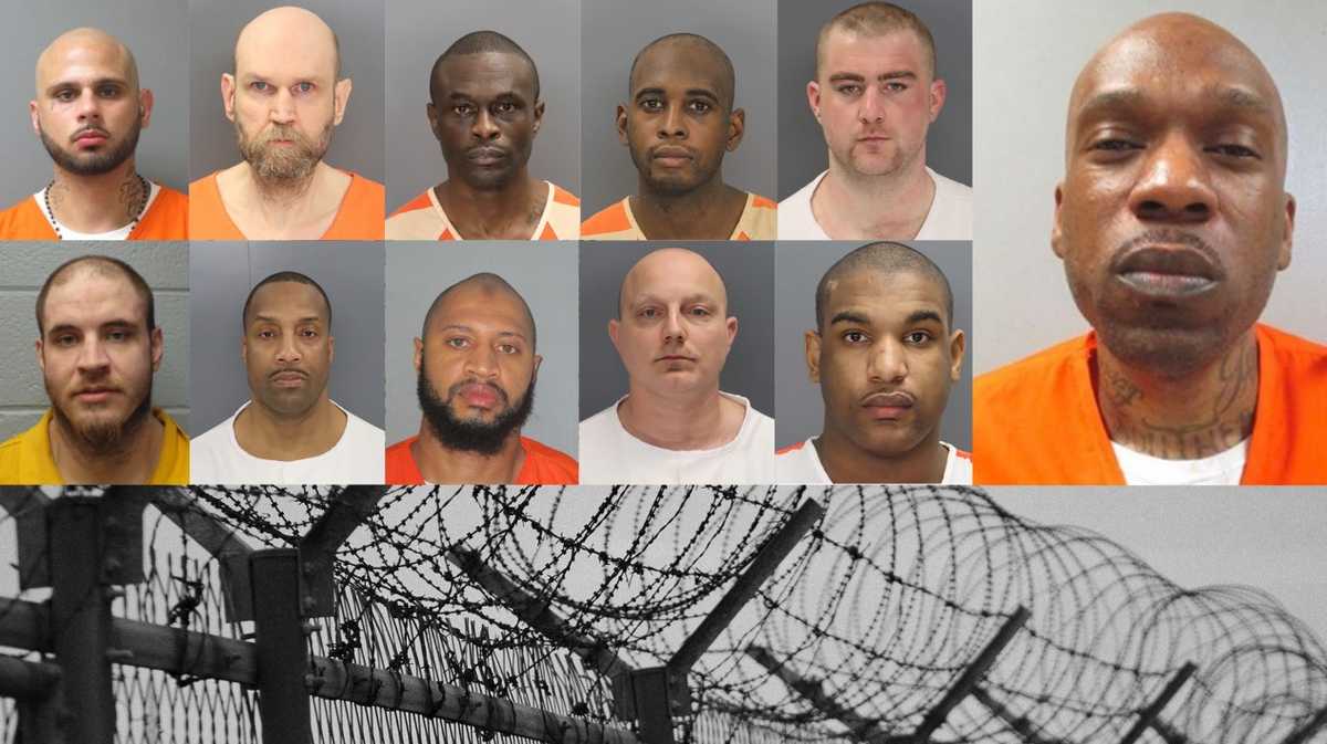South Carolina: 11 inmates charged with crimes including murder, assault
