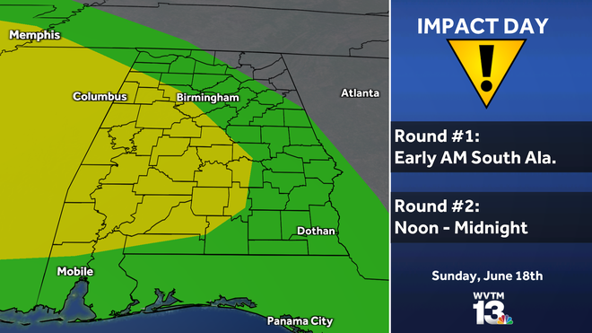 More strong storms likely across Alabama through the weekend
