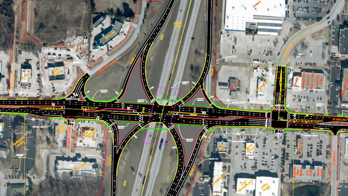 First of its kind In Arkansas interchange coming to I-49/71B exit In ...