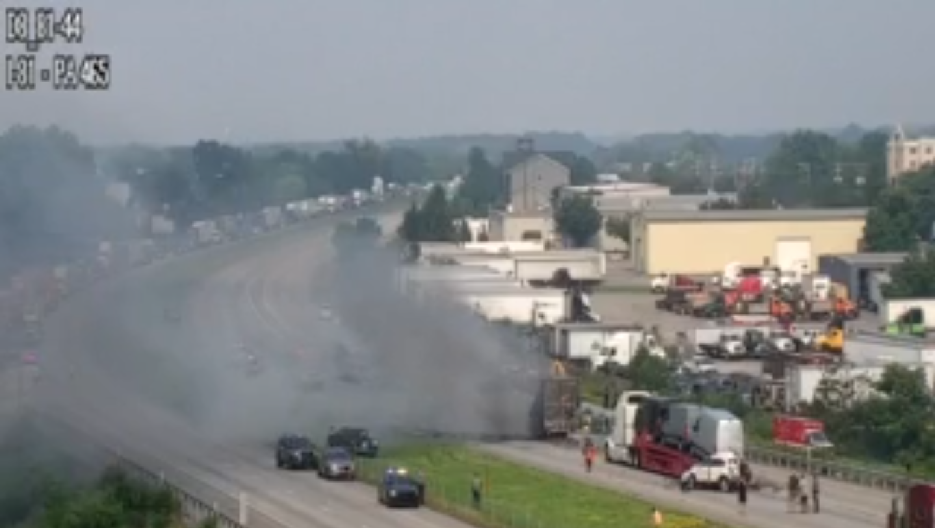I 81 In Cumberland County Pa Reopens After Vehicle Fire