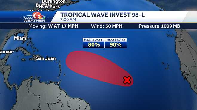 Chances increasing for tropical development in two systems