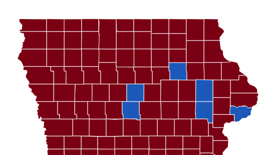 Iowa Election Results 2020: Maps show how state voted for president