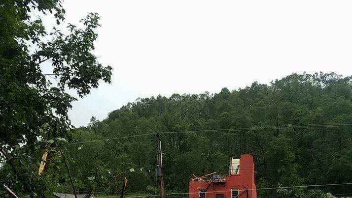 PHOTOS: Wednesday storms rip buildings apart