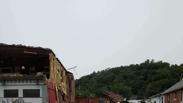 PHOTOS: Wednesday storms rip buildings apart