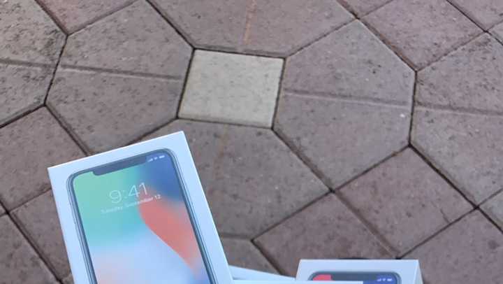 Apple fans line up for iPhone X