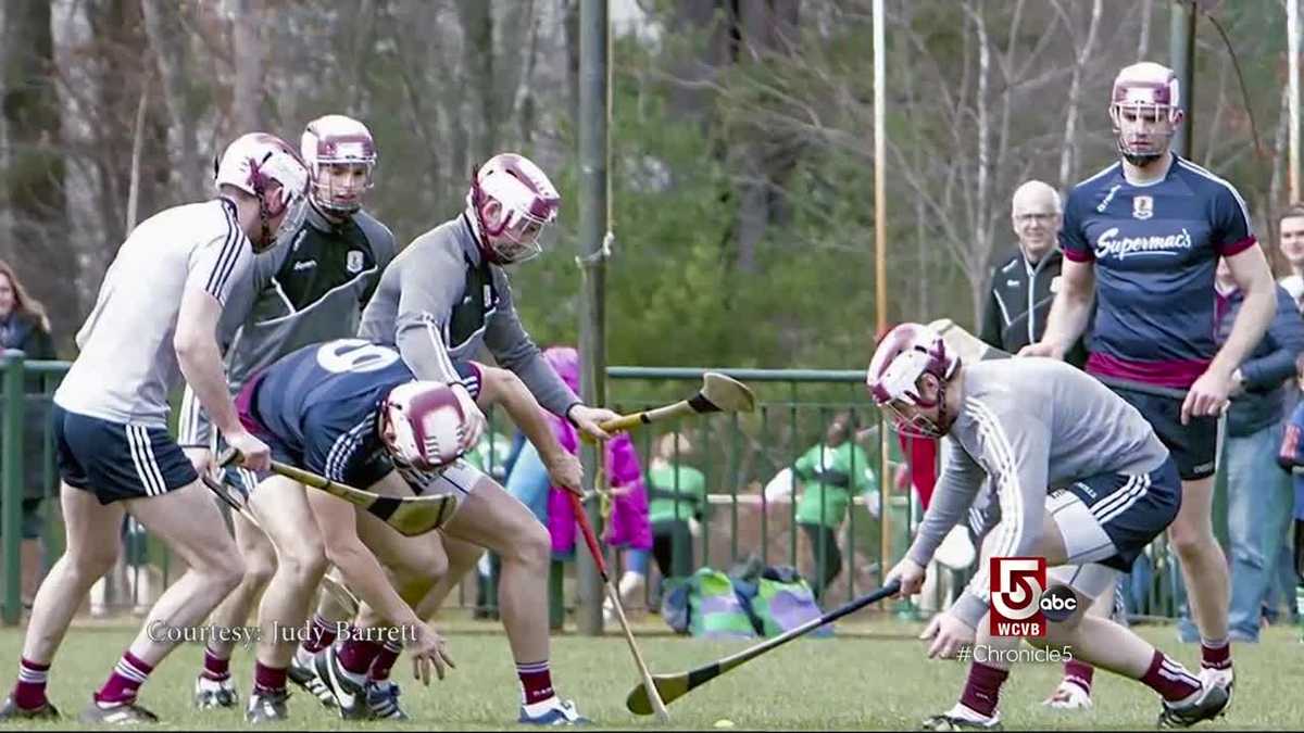 Erika Tarantal tackles Hurling, a traditional Irish sport