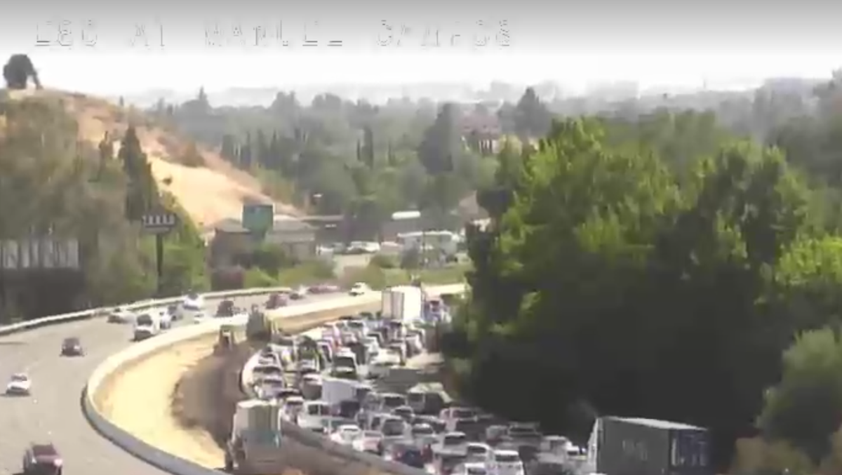 Jackknifed big rig jams Interstate 80 traffic in Solano County