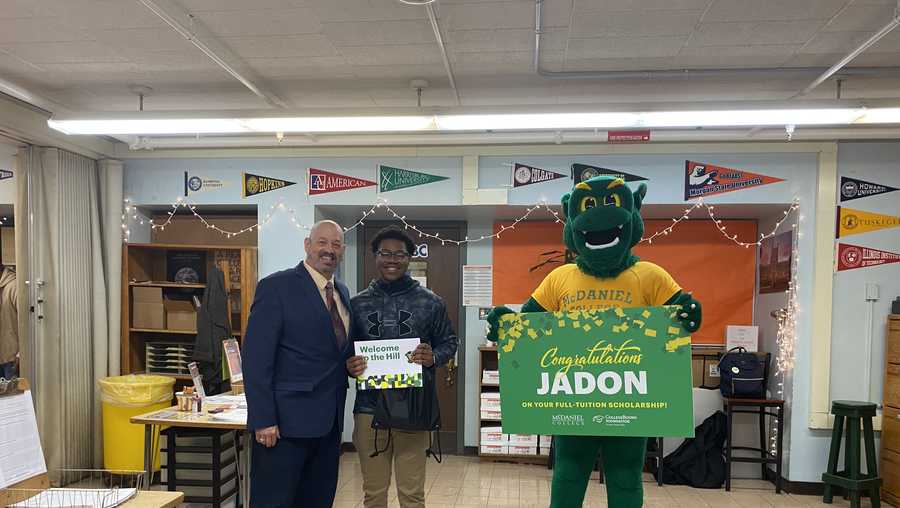 Baltimore students surprised with 4-year college scholarships
