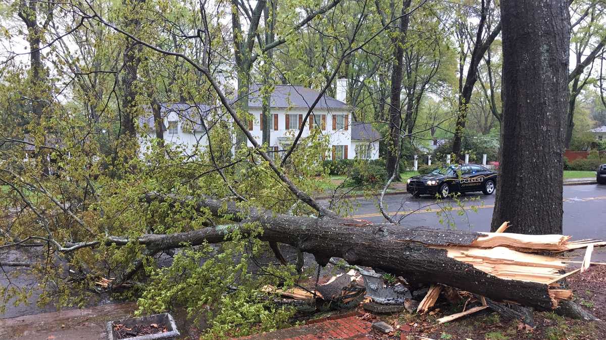 Pictures: Damage left behind after Monday storms