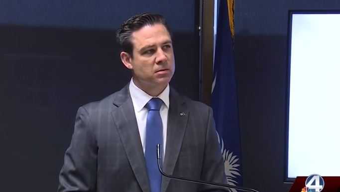 Lt. Jason Rampey, with Greenville police, announces retirement