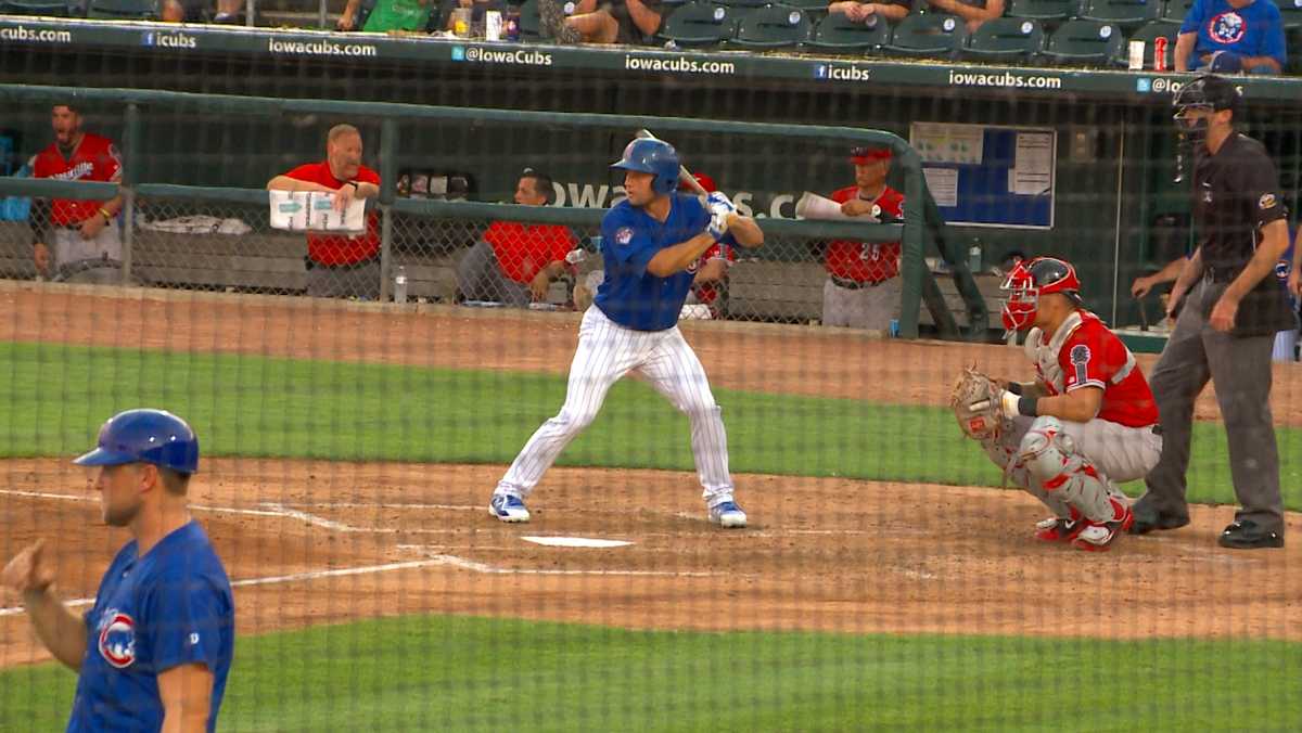 I-Cubs' streaker: Jason Vosler with a hit in 14 straight games