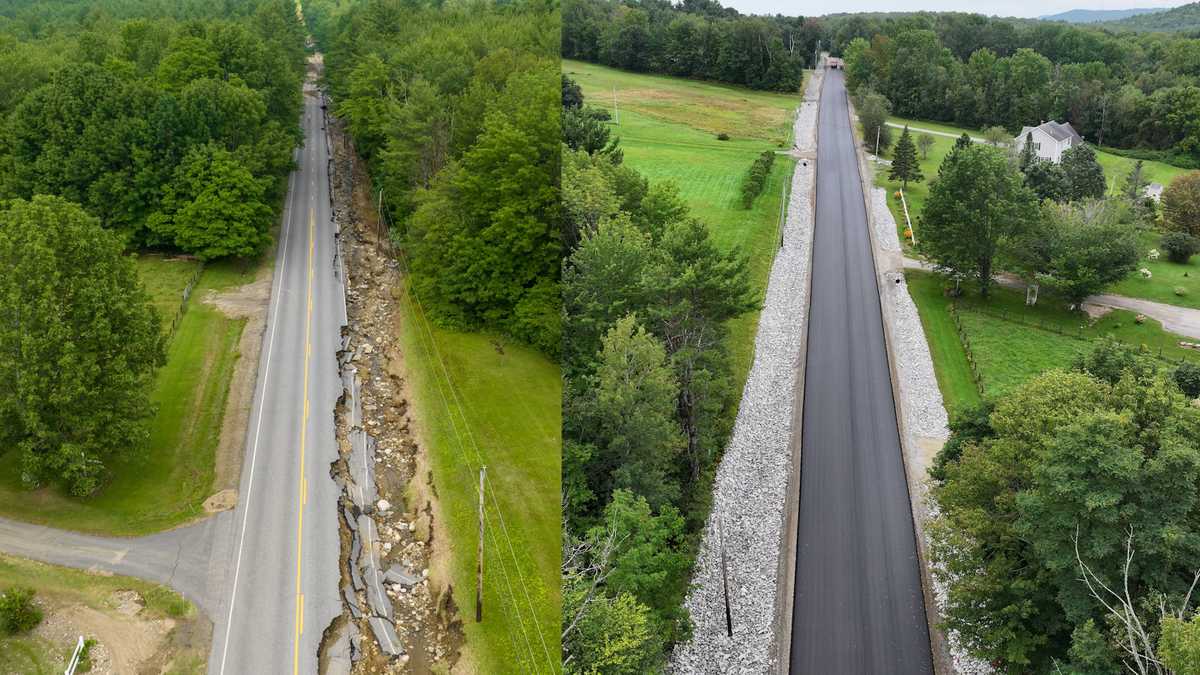 Pictures show repairs after severe summer flooding in Jay