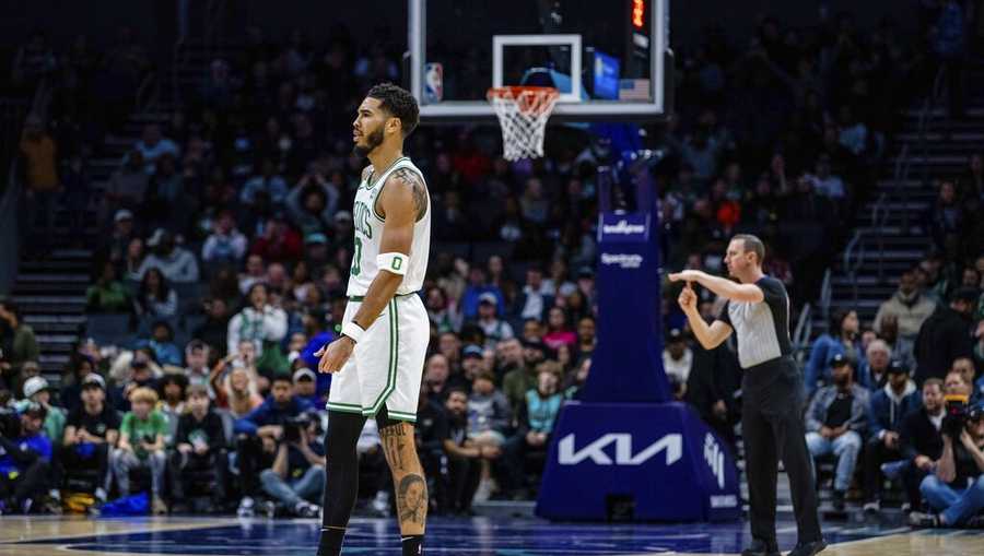 Crowd chants 'MVP' as Jayson Tatum, Celtics win 6th straight