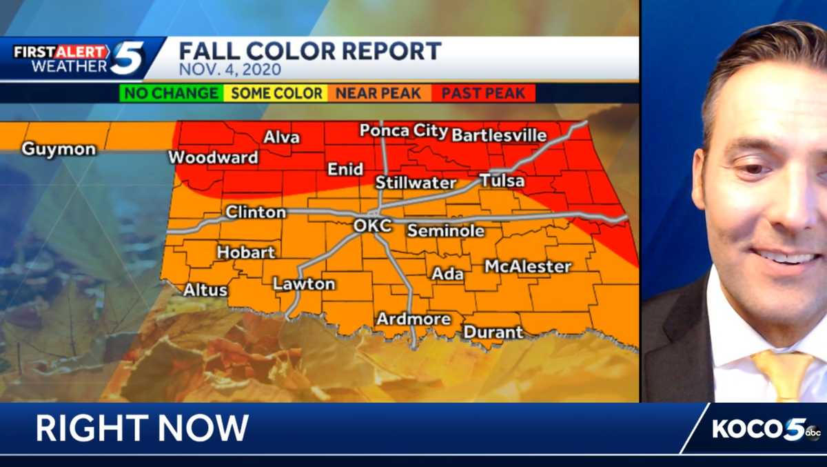 Oklahoma Fall colors are peaking now