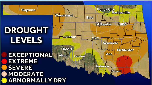 Drought rapidly expanding across Oklahoma
