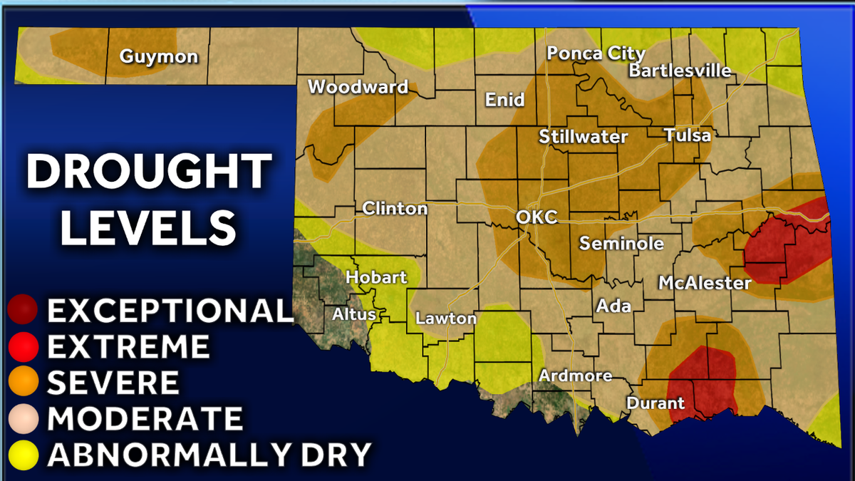 Weekend rain takes bite out of Oklahoma Drought