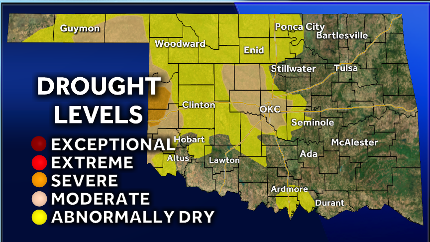 Severe drought returns to Oklahoma